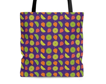 Tote Bag Fruit Pattern - Etsy