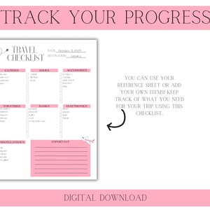 Pink Travel Guide | Travel Checklist | Travel Planner | Travel ...