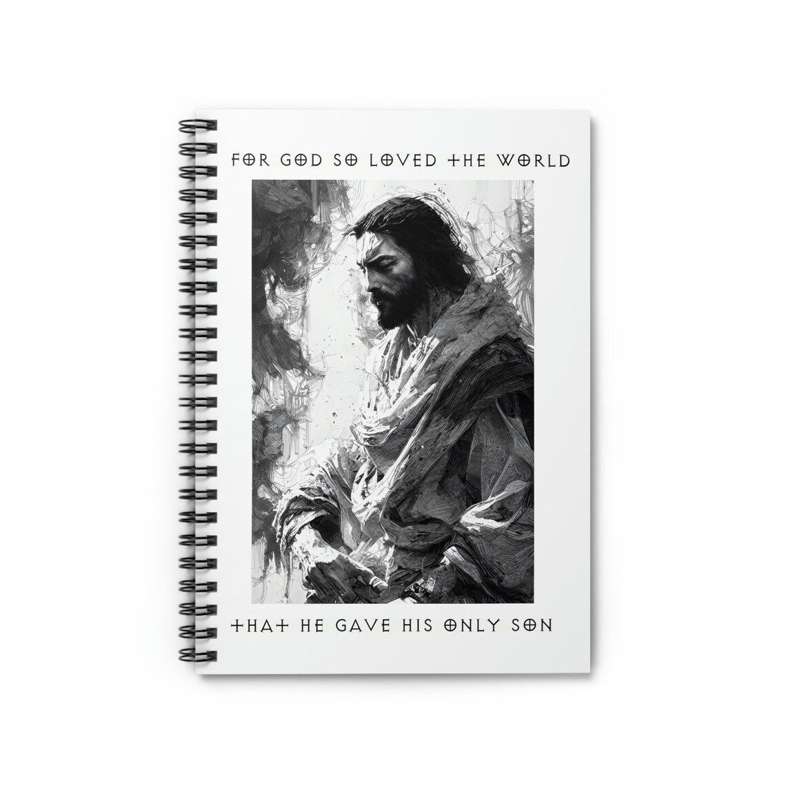 Jesus Christ Notebook, Spiral, Lined. - Etsy
