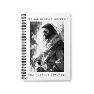 Jesus Christ Notebook, Spiral, Lined. - Etsy