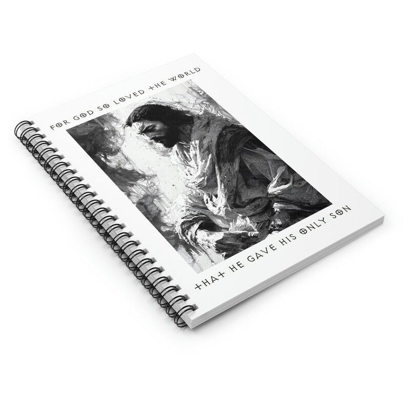 Jesus Christ Notebook, Spiral, Lined. - Etsy