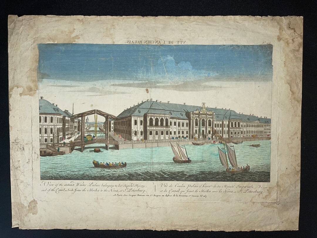 Vue D’optique | Winter Palace in St. Petersburg J. Chereau Rue St ...