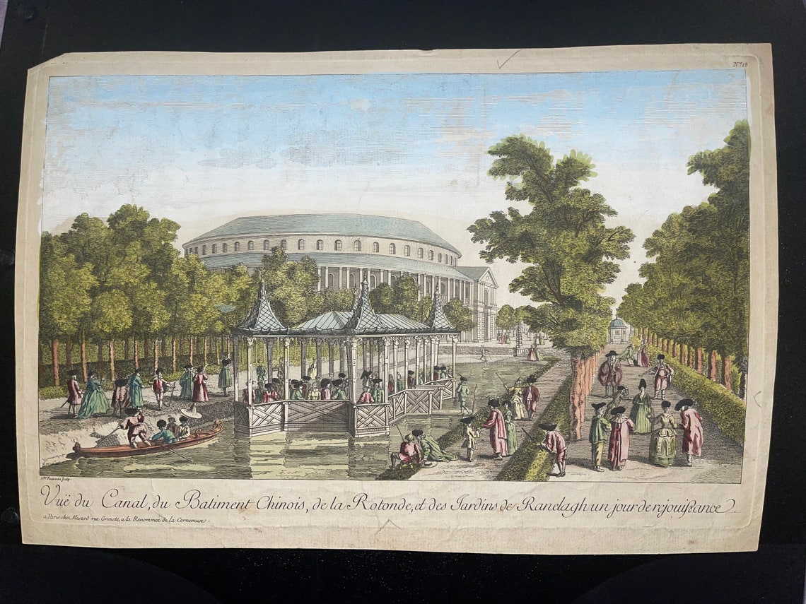 Vue Doptique Rotunda and the Canal of Ranelagh Gardens in London ...