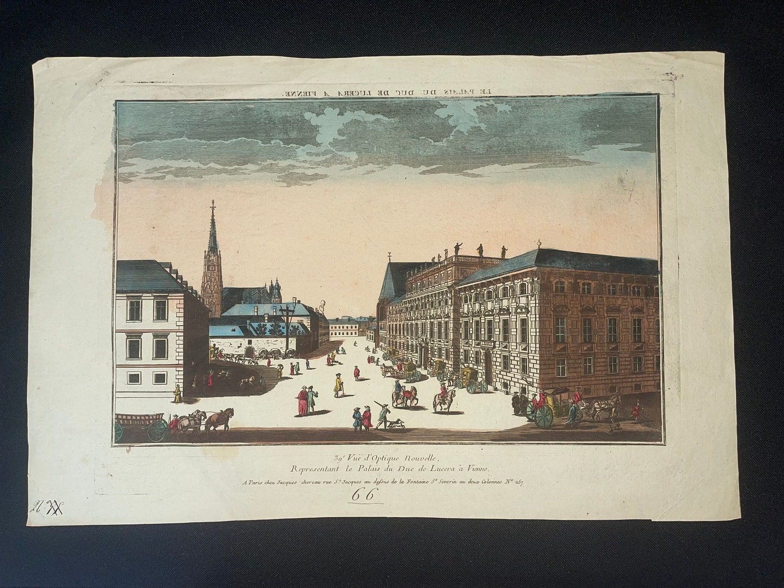 Vue D’optique | Palace of the Duke of Lucera in Vienna Jacques Chereau ...