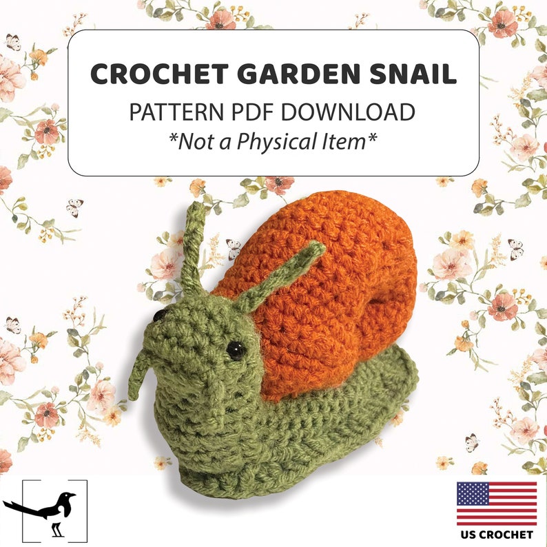 Garden Snail Crochet Pattern - Etsy