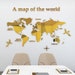 World Map , 3D Map , Anniversary Gift , Mother's Day , Wall Art , Home ...