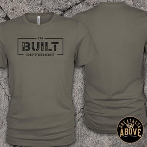 Built Different T-shirt, I'm Built Different Shirt, Motivational Tee ...