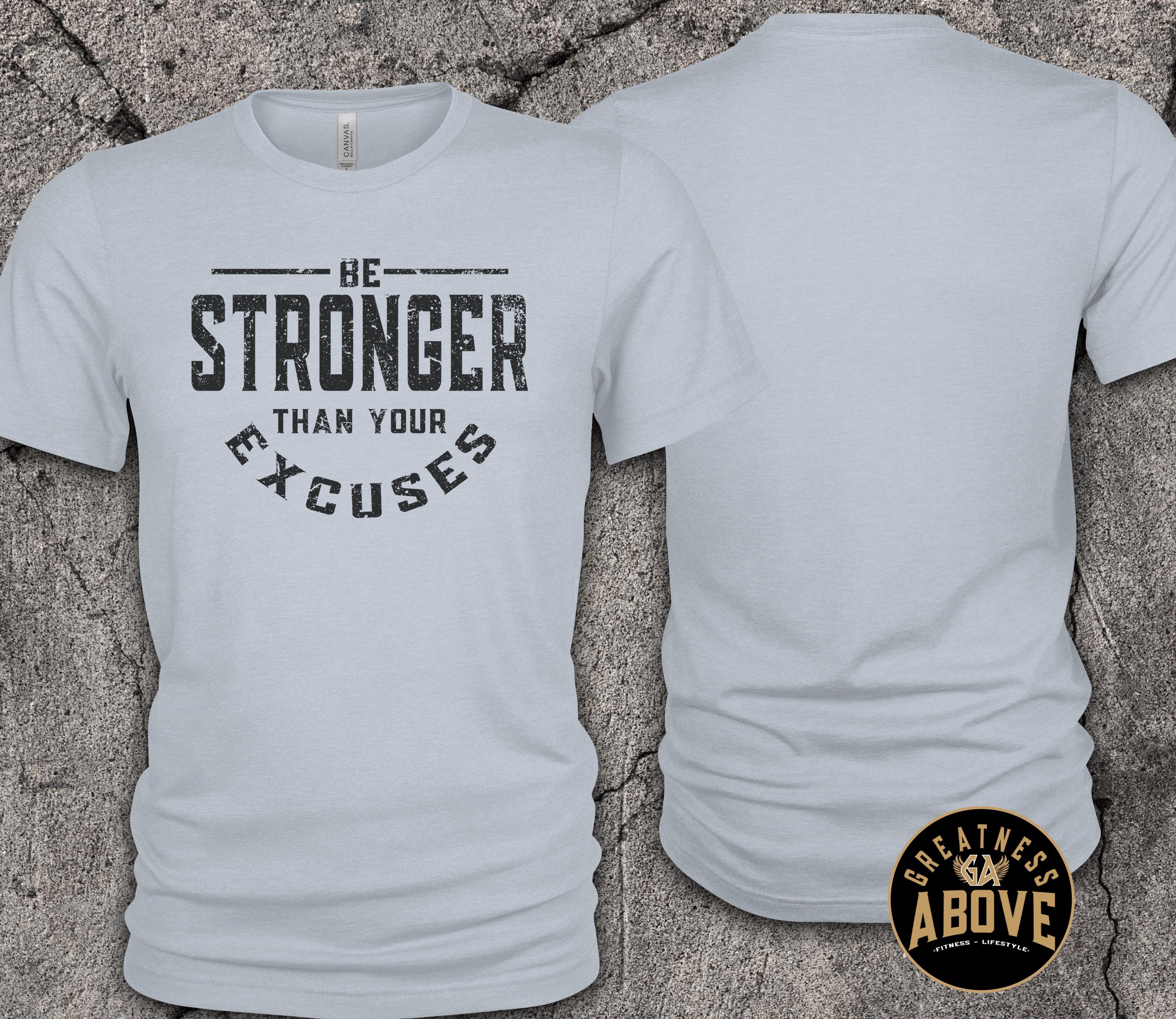 Motivational Workout T-shirt | Be Stronger Than Your Excuses Shirt ...
