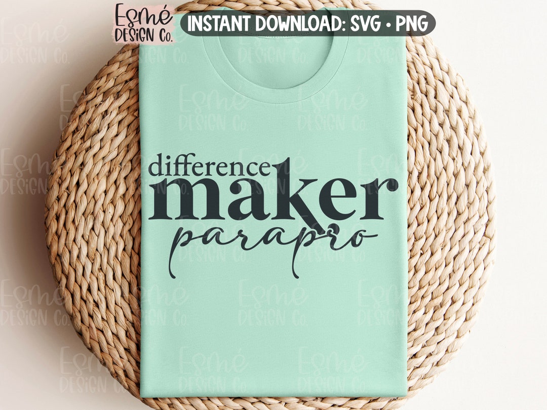 Parapro SVG, Difference Maker SVG, Parapro Shirt SVG, Commercial Use ...