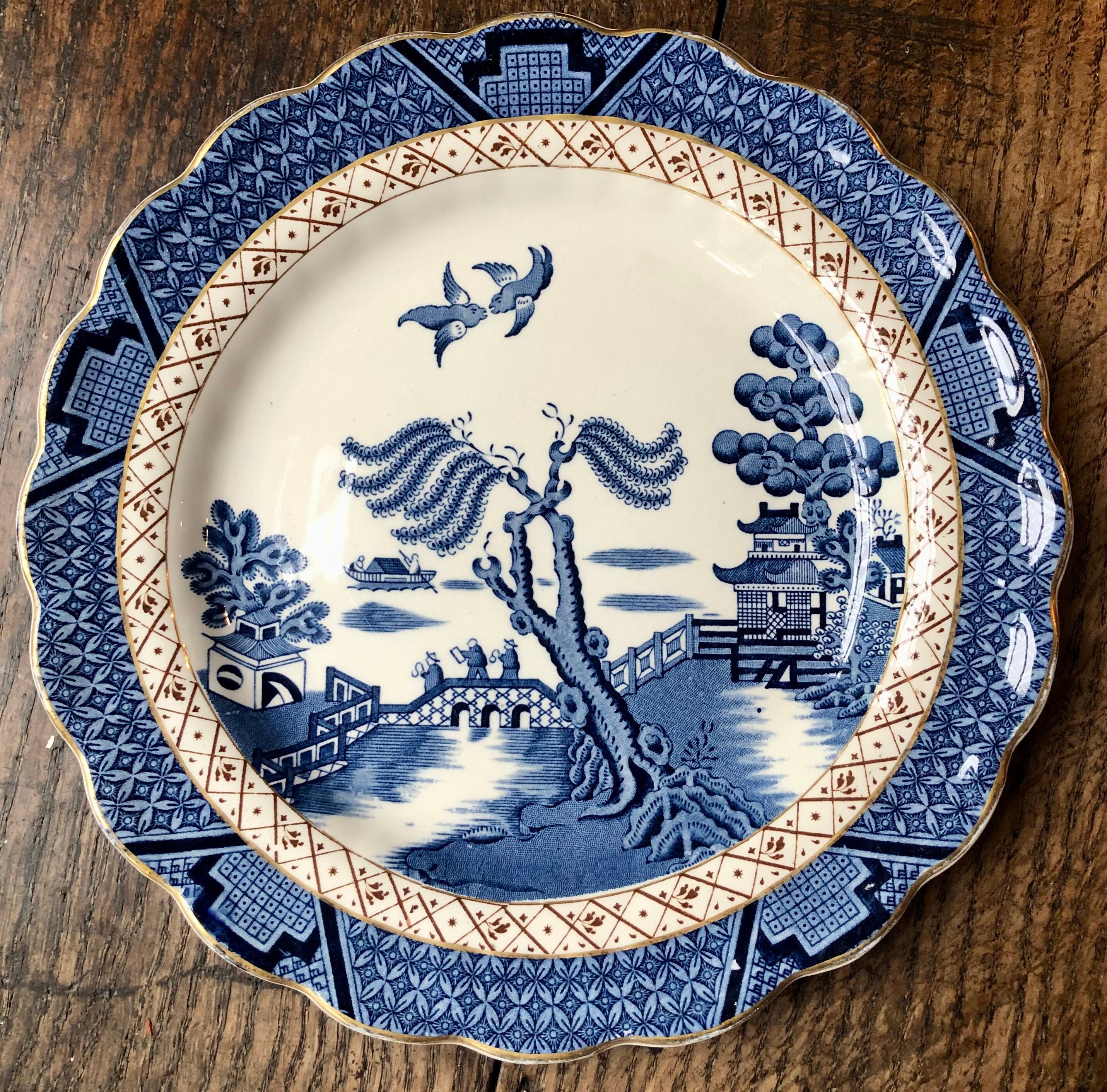 Booths real Old Willow Vintage Plates A8025 - Etsy