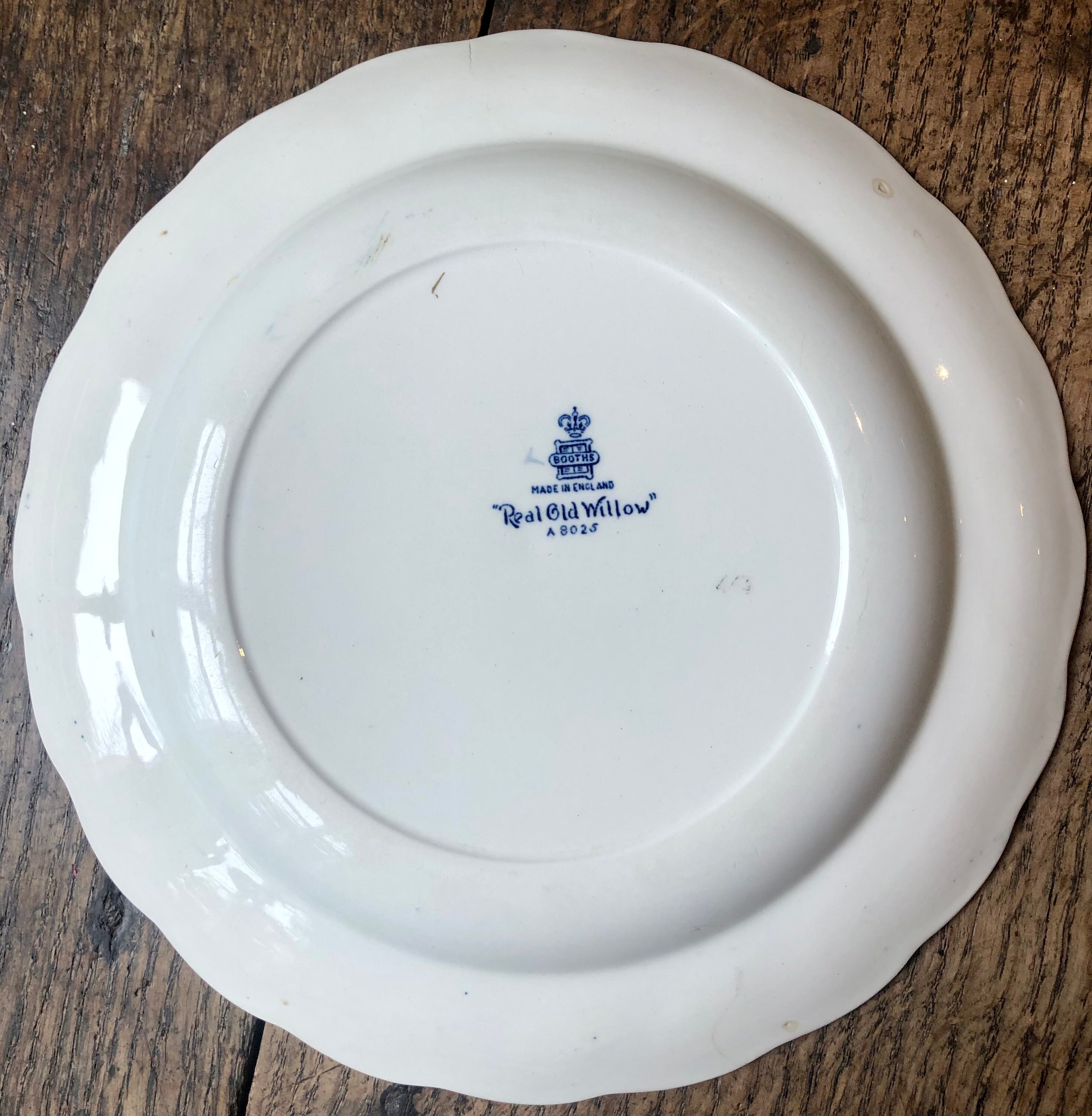 Booths real Old Willow Vintage Plates A8025 - Etsy