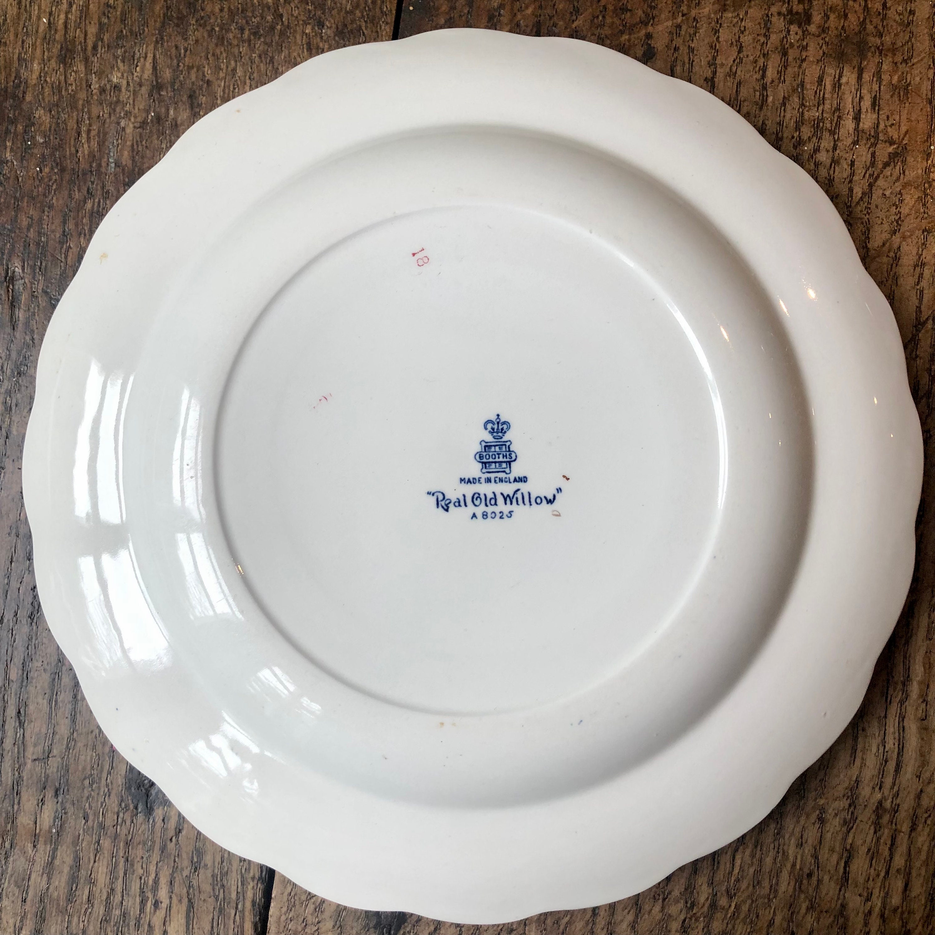 Booths real Old Willow Vintage Plates A8025 - Etsy