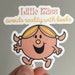 Little Miss Avoids Reality With Books Sticker, Little Miss Sticker ...