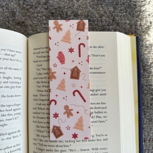 Gingerbread House Christmas Bookmark, Holiday Bookmarks, Bookish Xmas ...