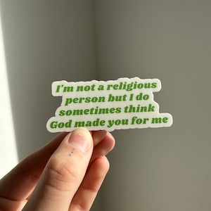 Normal People Sticker, I'm Not a Religious Person but I Do Sometimes ...