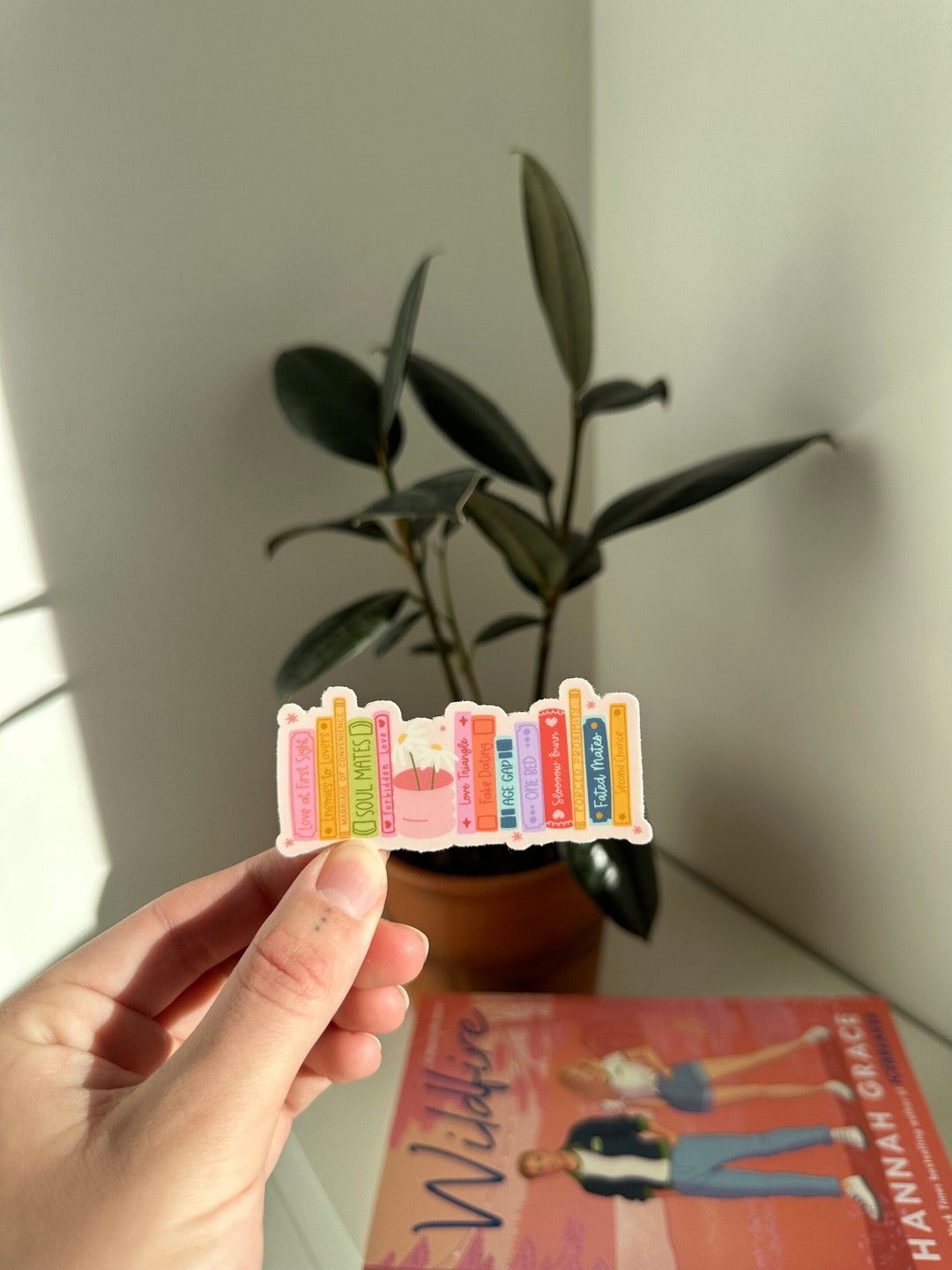 Book Tropes Book Stack Sticker, Reading Trope Stickers, Kindle Sticker ...