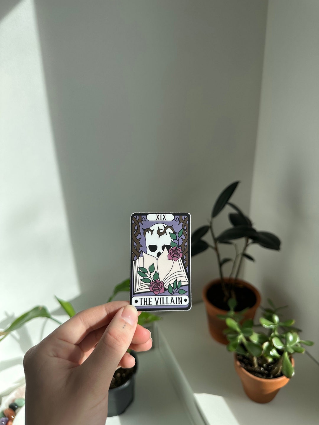 The Villain Tarot Sticker, Dark Romance Sticker, Villain Lover, Bookish ...