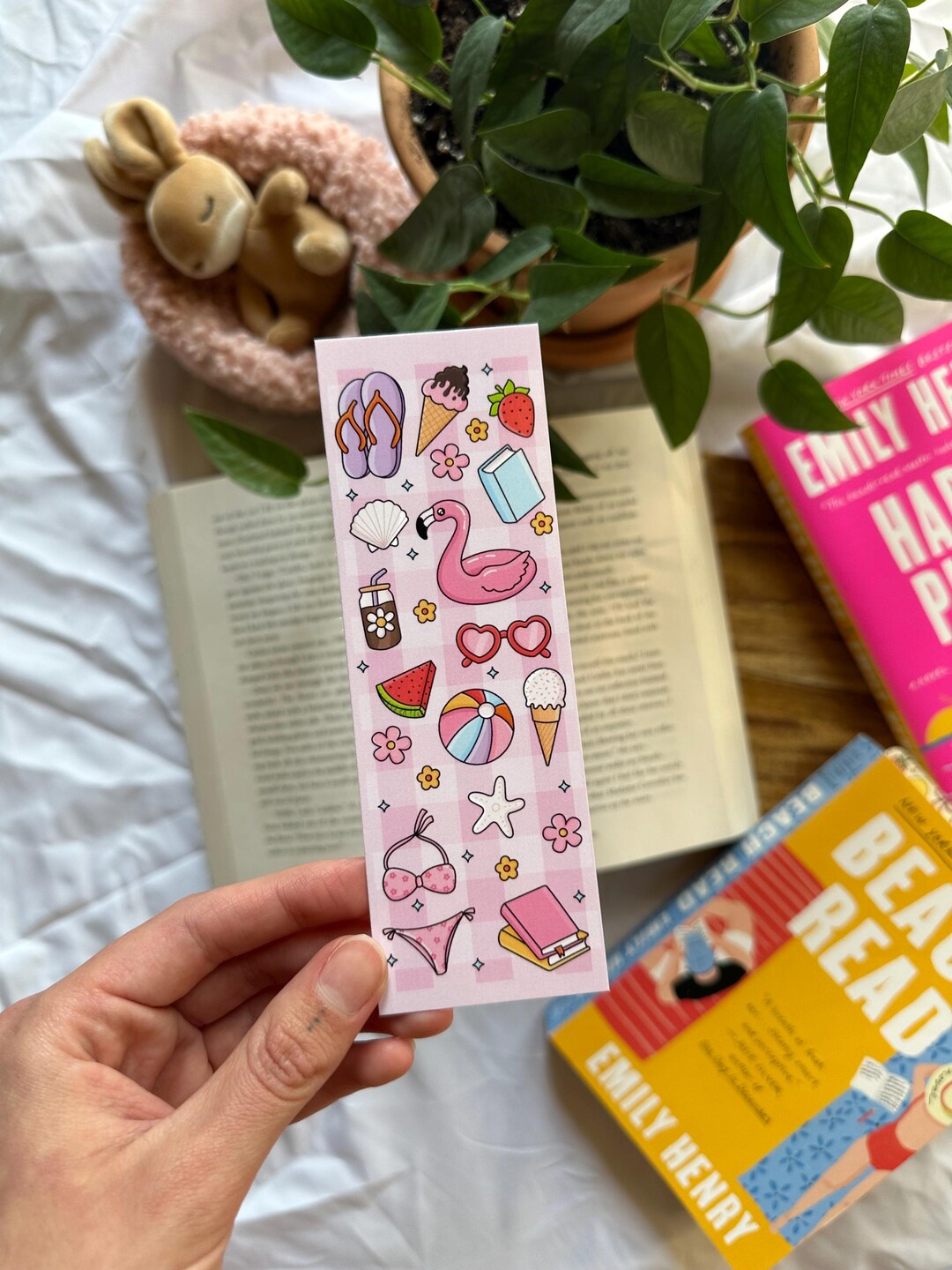 Summer Vibes Bookmark, Cute Bookmarks for Readers, Bookworm Gifts ...