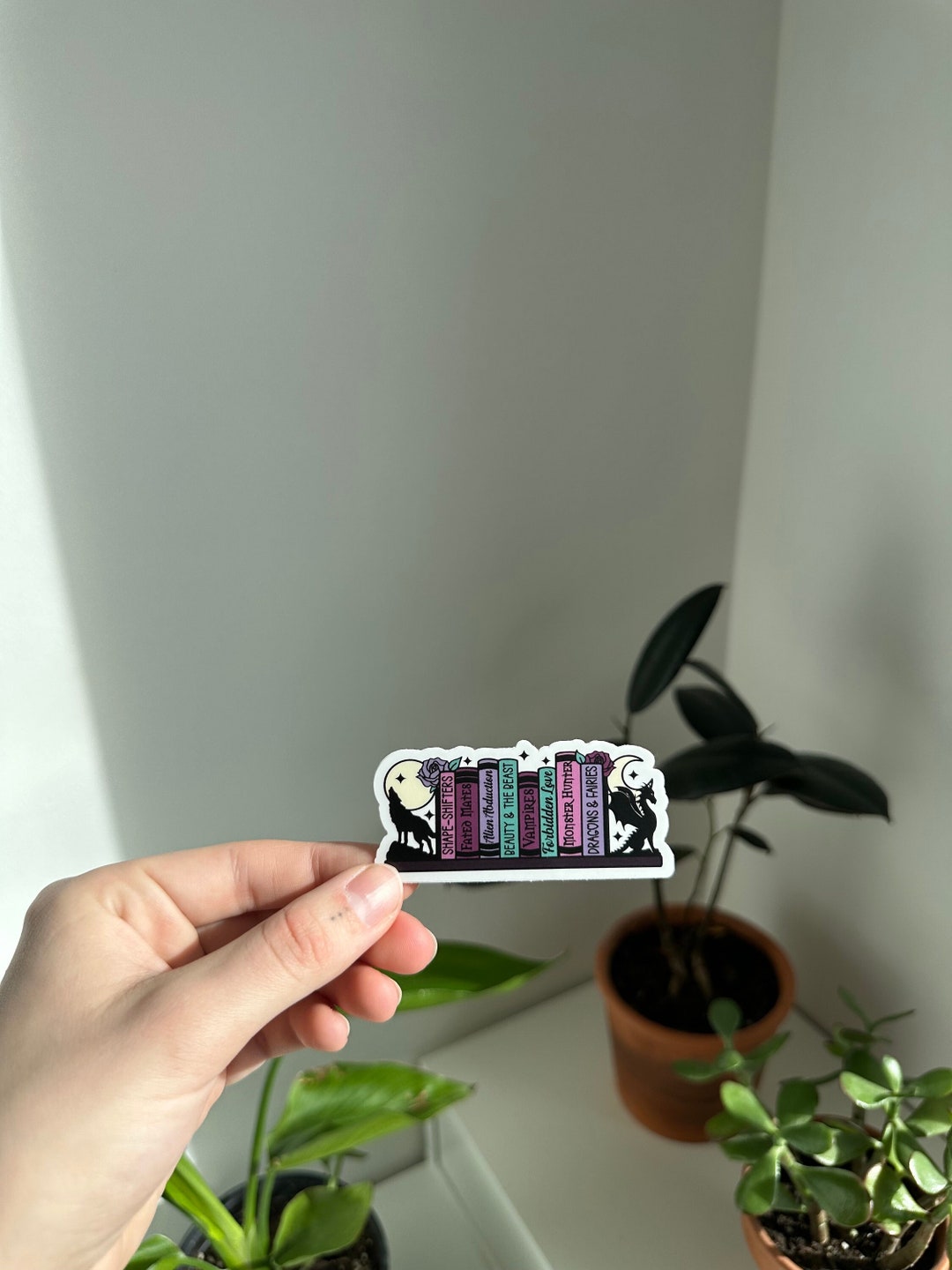 Paranormal Book Shelf Sticker, Reading Trope Stickers, Kindle Sticker ...