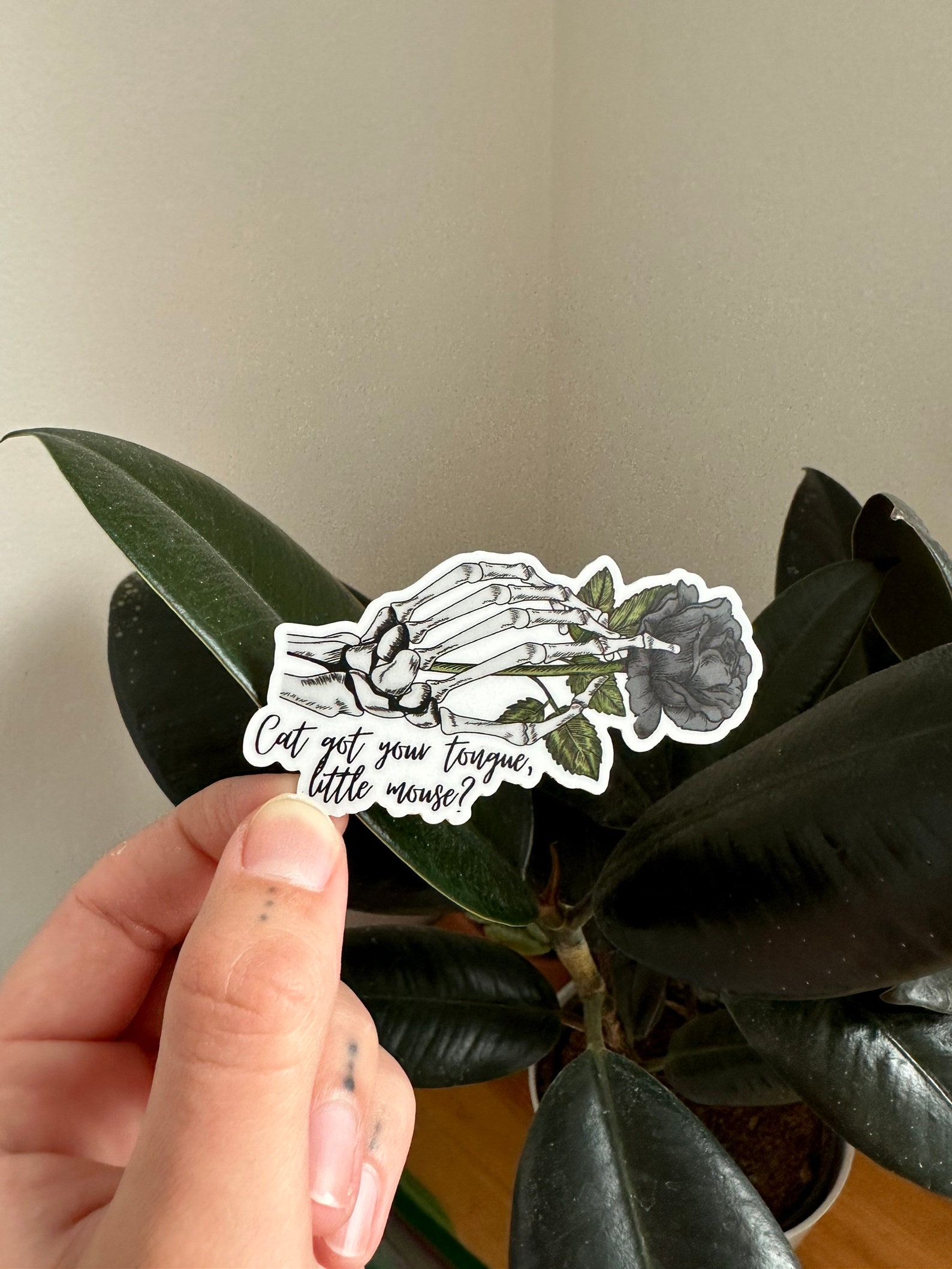 Cat Got Your Tongue, Little Mouse? Sticker, Haunting Adeline H.D ...
