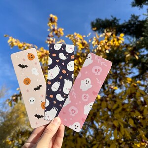 Spooky Bookish Bookmarks Bundle Pack of 3 | Cute Ghosties, Halloween ...