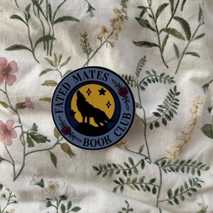 Fated Mates Book Club Sticker, Book Trope Stickers, Bookish Sticker ...