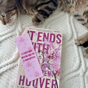 It Ends With Us Bookmark, It Stops Here With Me and You It Ends With Us ...