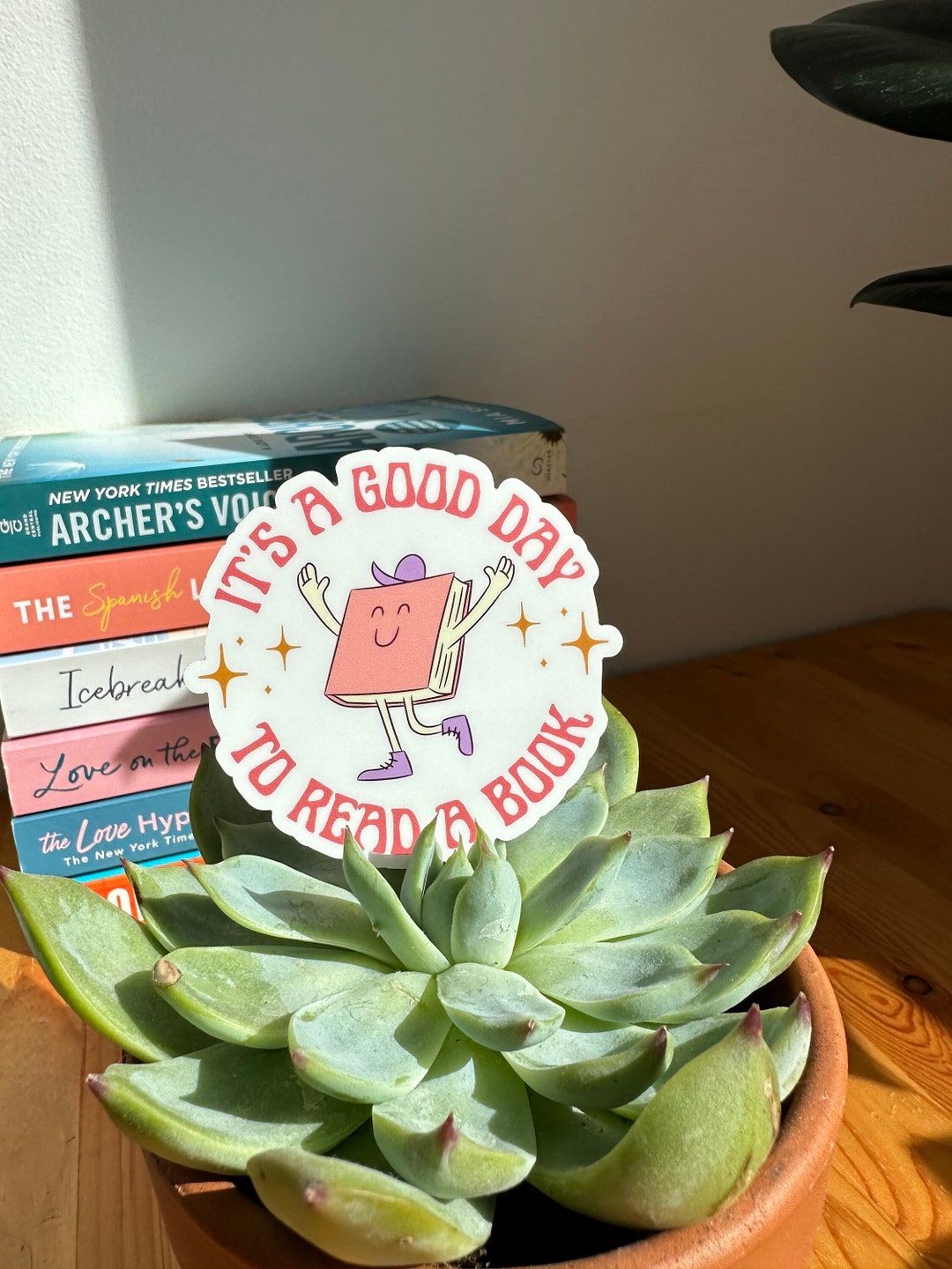 It's A Good Day to Read A Book Sticker, Book Lovers Sticker, Reading ...