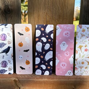 Spooky Bookish Bookmarks Bundle Pack of 5 | Cute Ghosties, Halloween ...