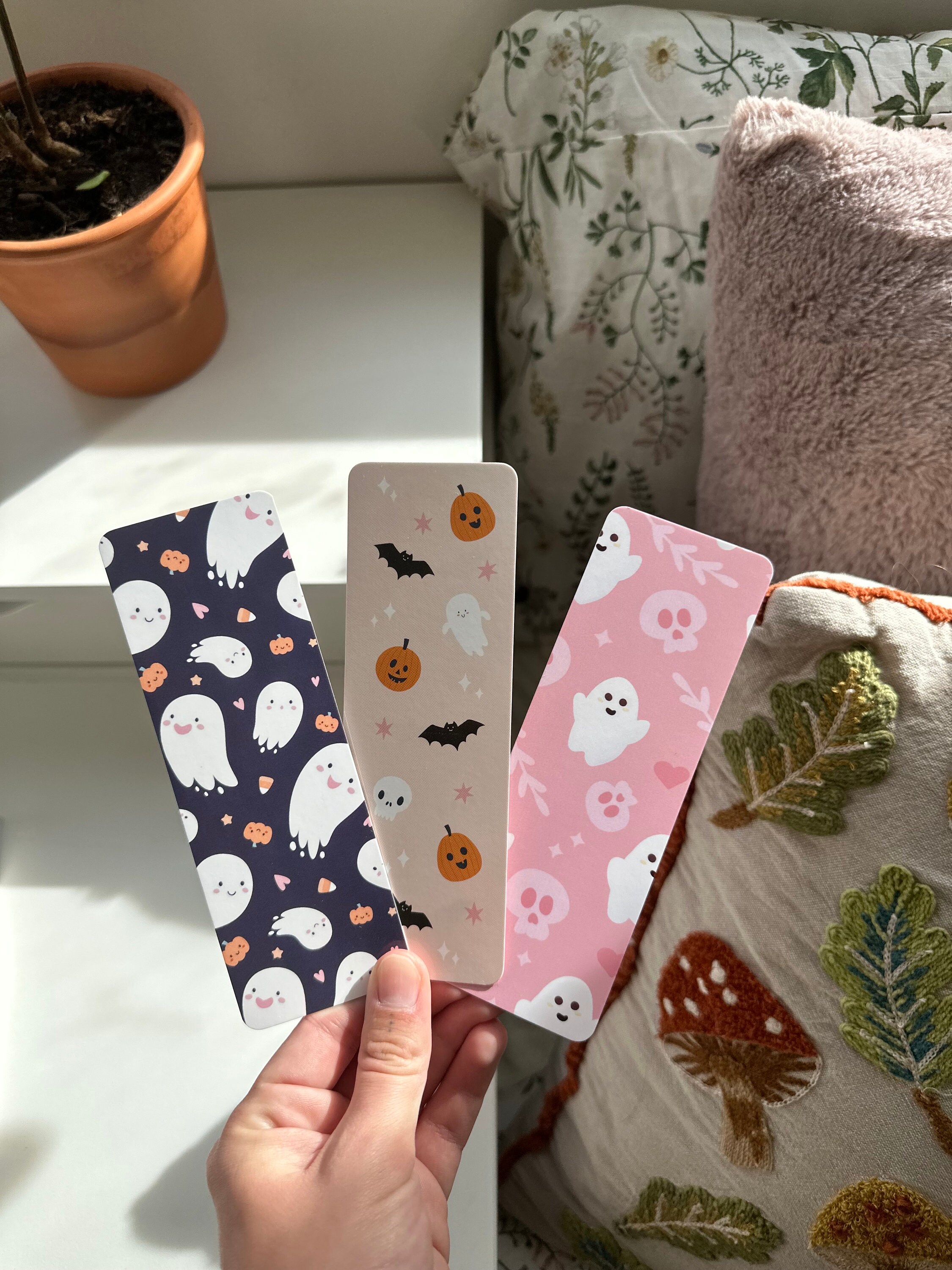 Spooky Bookish Bundle Pack 6 Items (3 Halloween Bookmarks and 3 ...