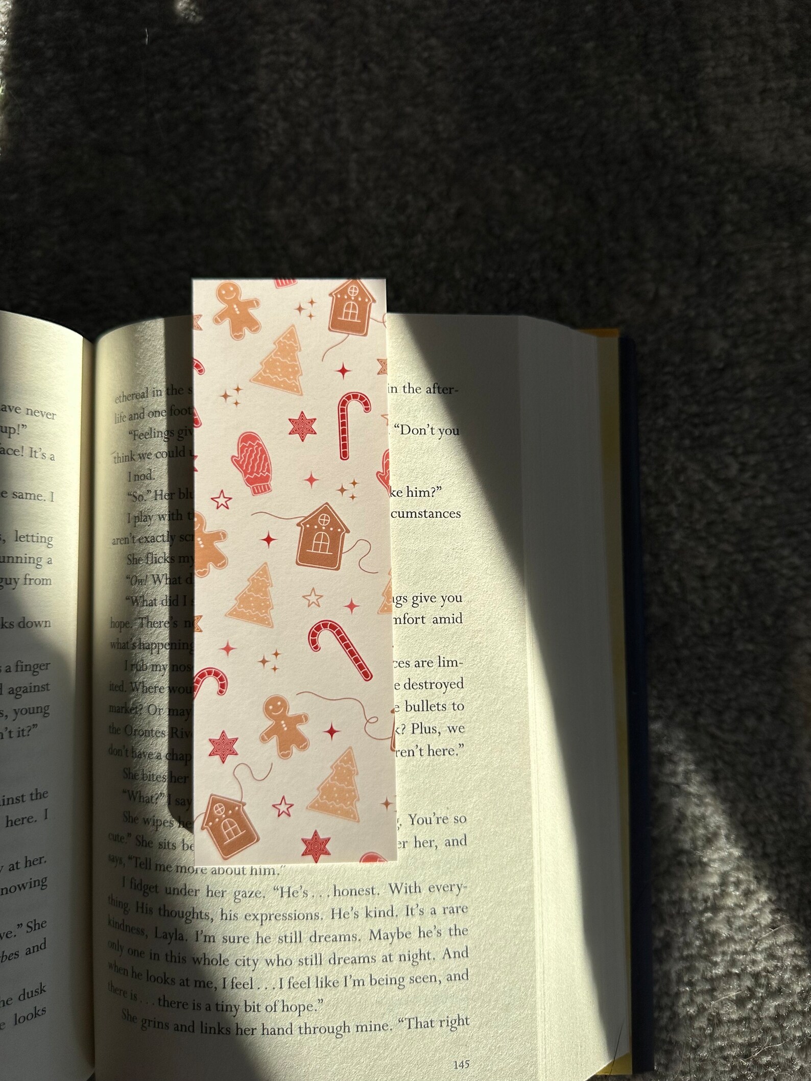 Gingerbread House Christmas Bookmark, Holiday Bookmarks, Bookish Xmas ...