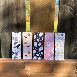 Spooky Bookish Bookmarks Bundle Pack of 5 | Cute Ghosties, Halloween ...