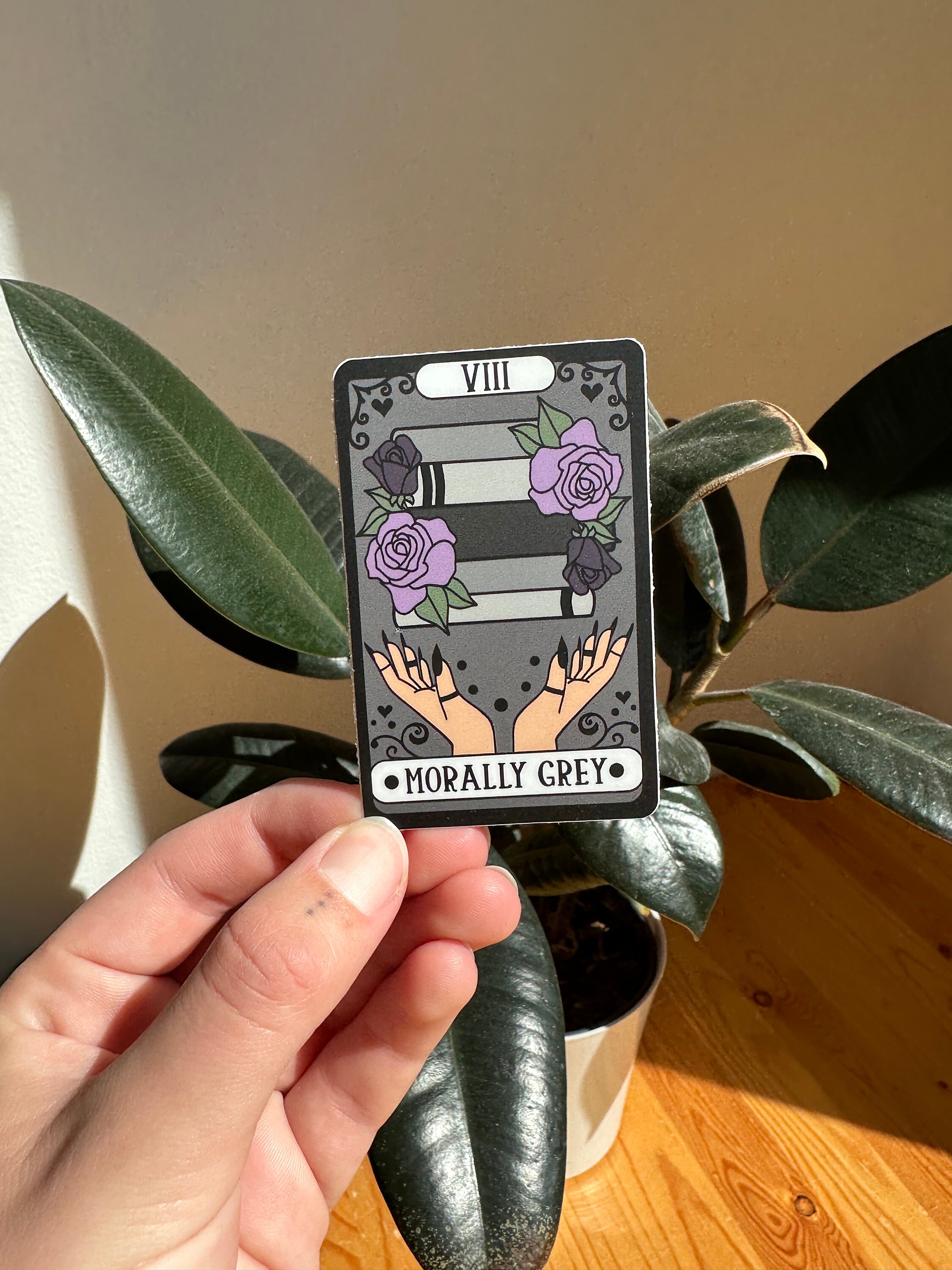 Morally Grey Tarot Sticker, Dark Romance Trope, Book Tropes, Bookish ...