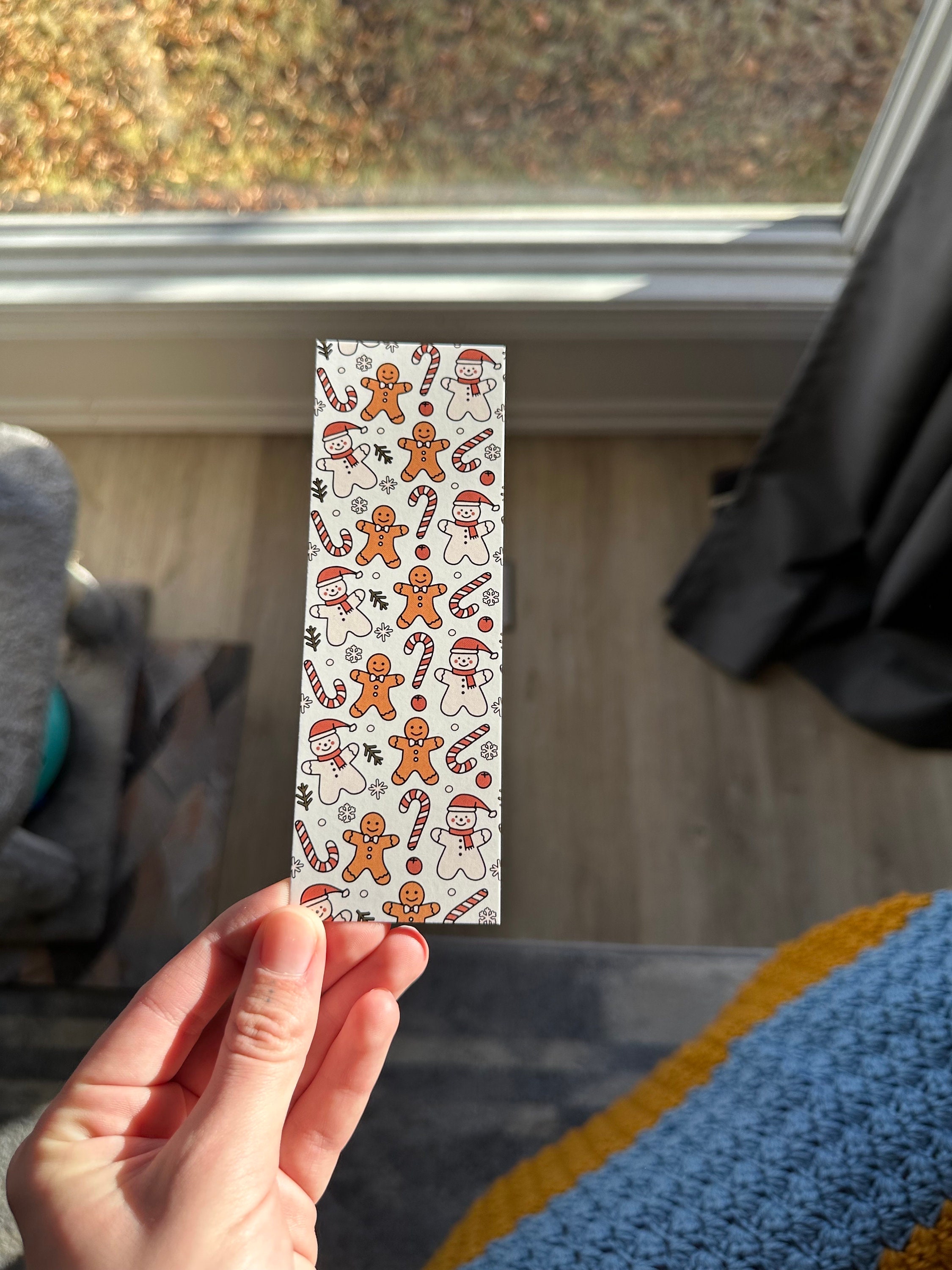 Gingerbread, Snowman and Candycane Bookmark, Holiday Bookmarks, Bookish ...