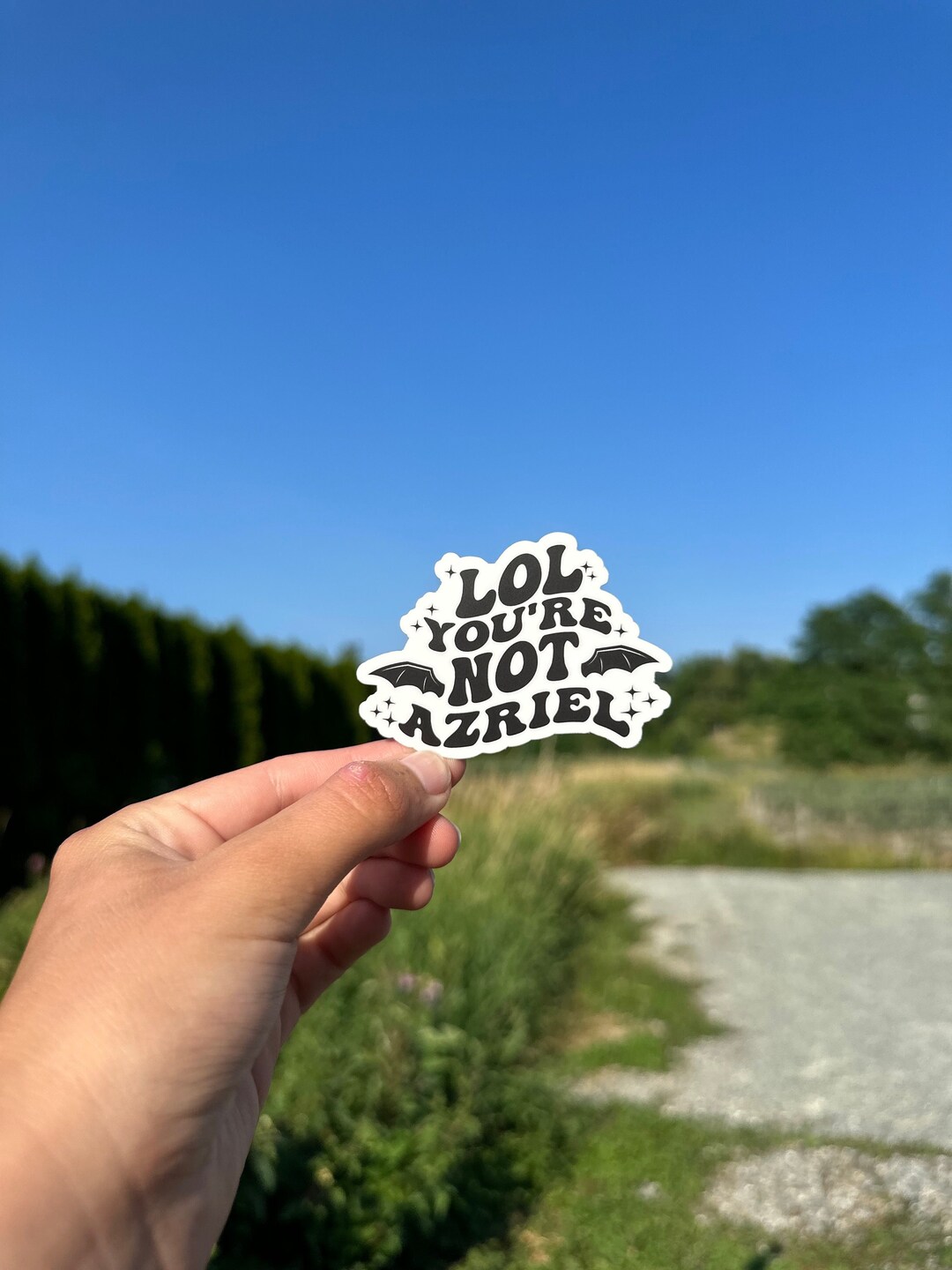 Lol Youre Not Azriel Sticker, ACOTAR Sticker, Sarah J Mass Sticker, A ...