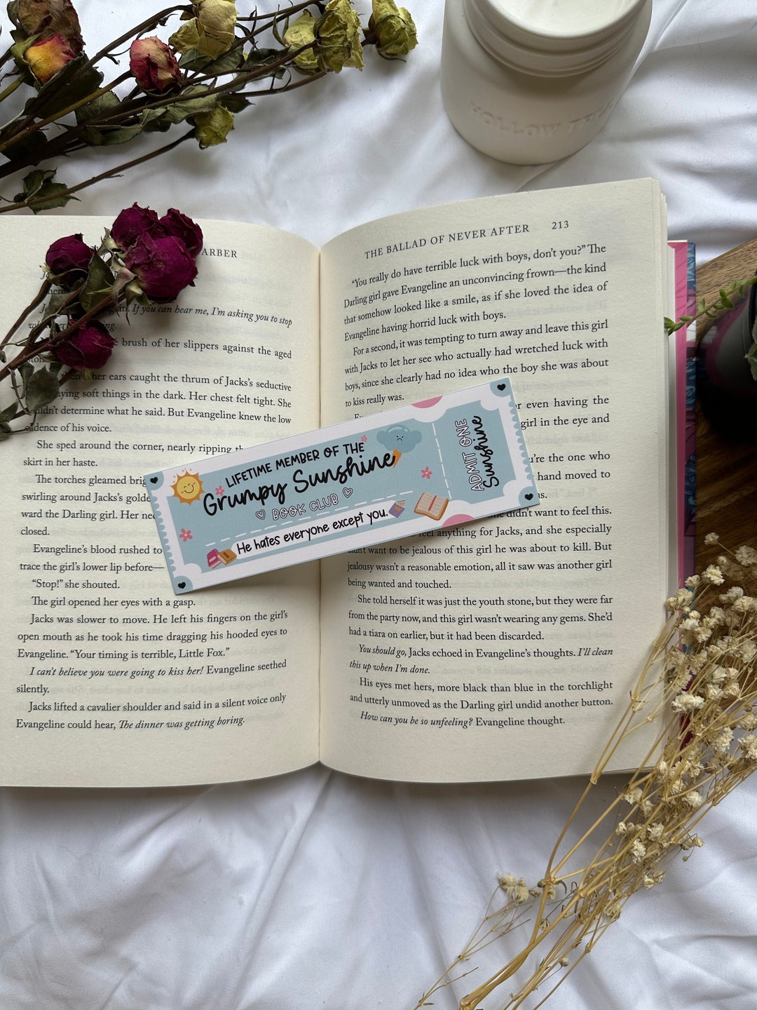 Lifetime Member of the Grumpy Sunshine Book Club Bookmark, Cute ...