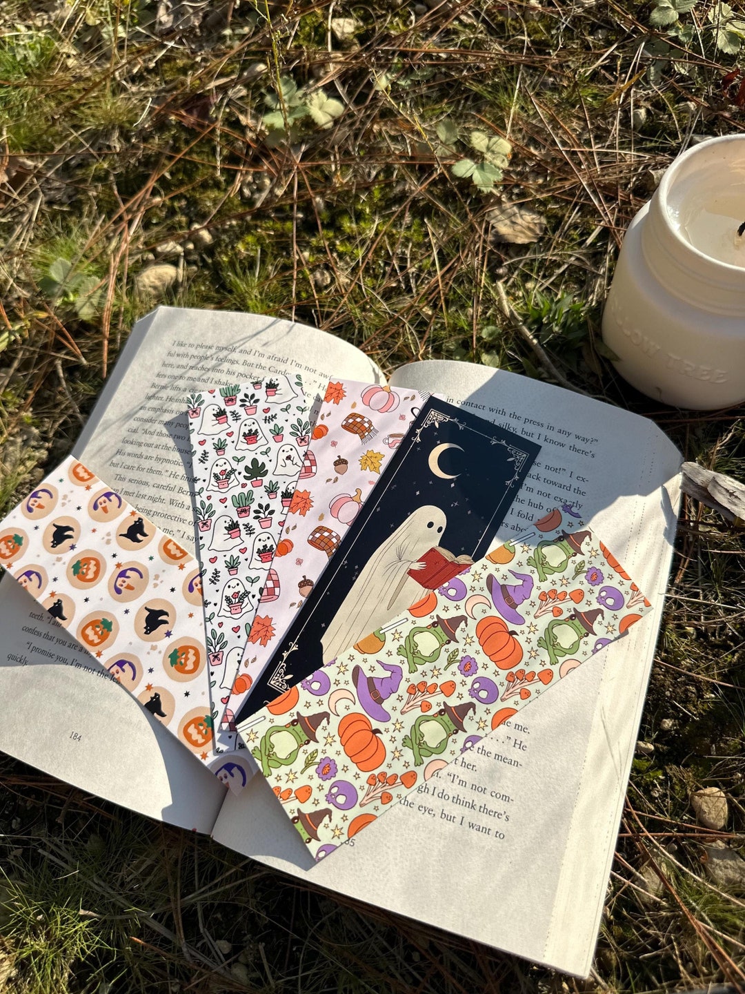 Halloween/fall Bookmark Bundle Pack of 5 | Cute Ghosties, Autumn ...