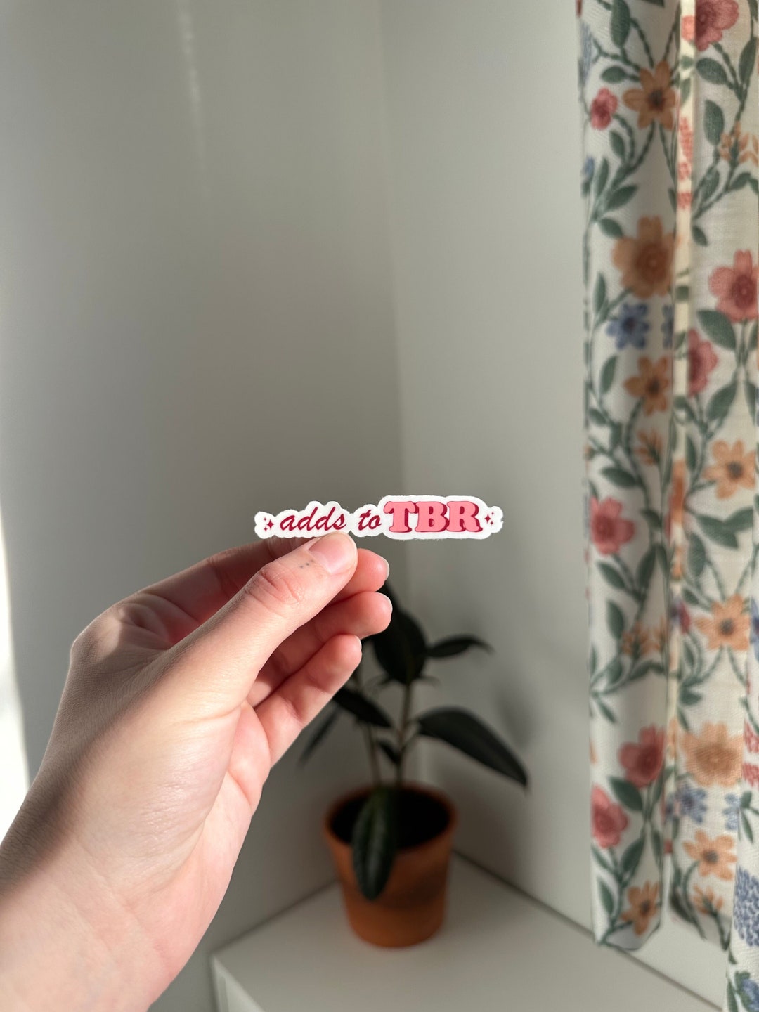 Adds to TBR Sticker, Kindle Sticker, Cute Bookish Sticker, Reading ...