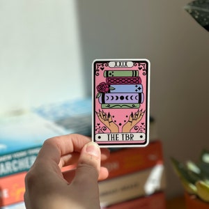 The TBR Tarot Card Sticker, Never Ending TBR, Bookish Sticker, Cute ...