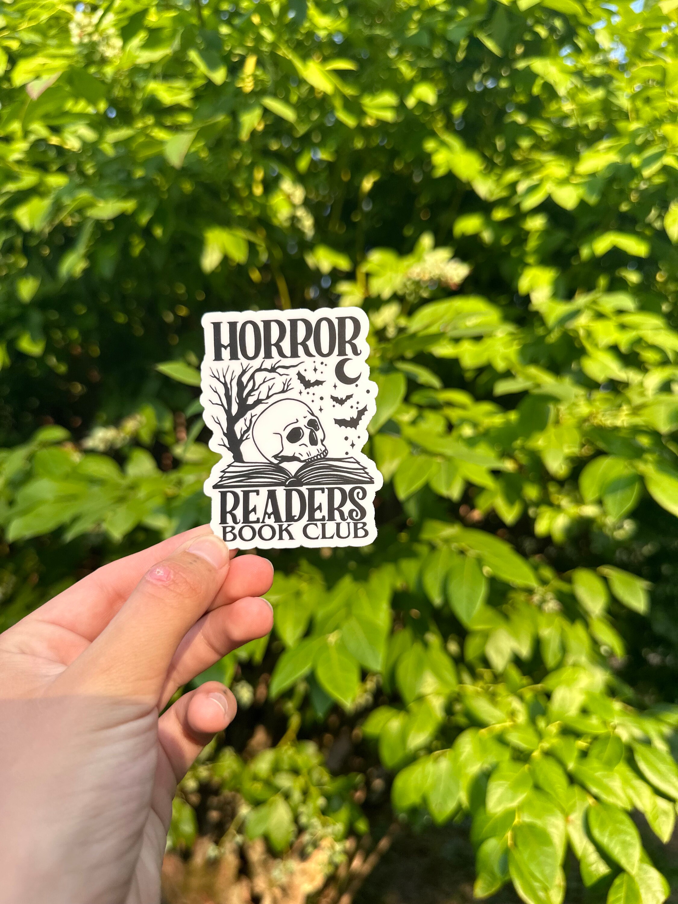 Horror Readers Book Club Sticker, Thriller Book Club, Psychological ...