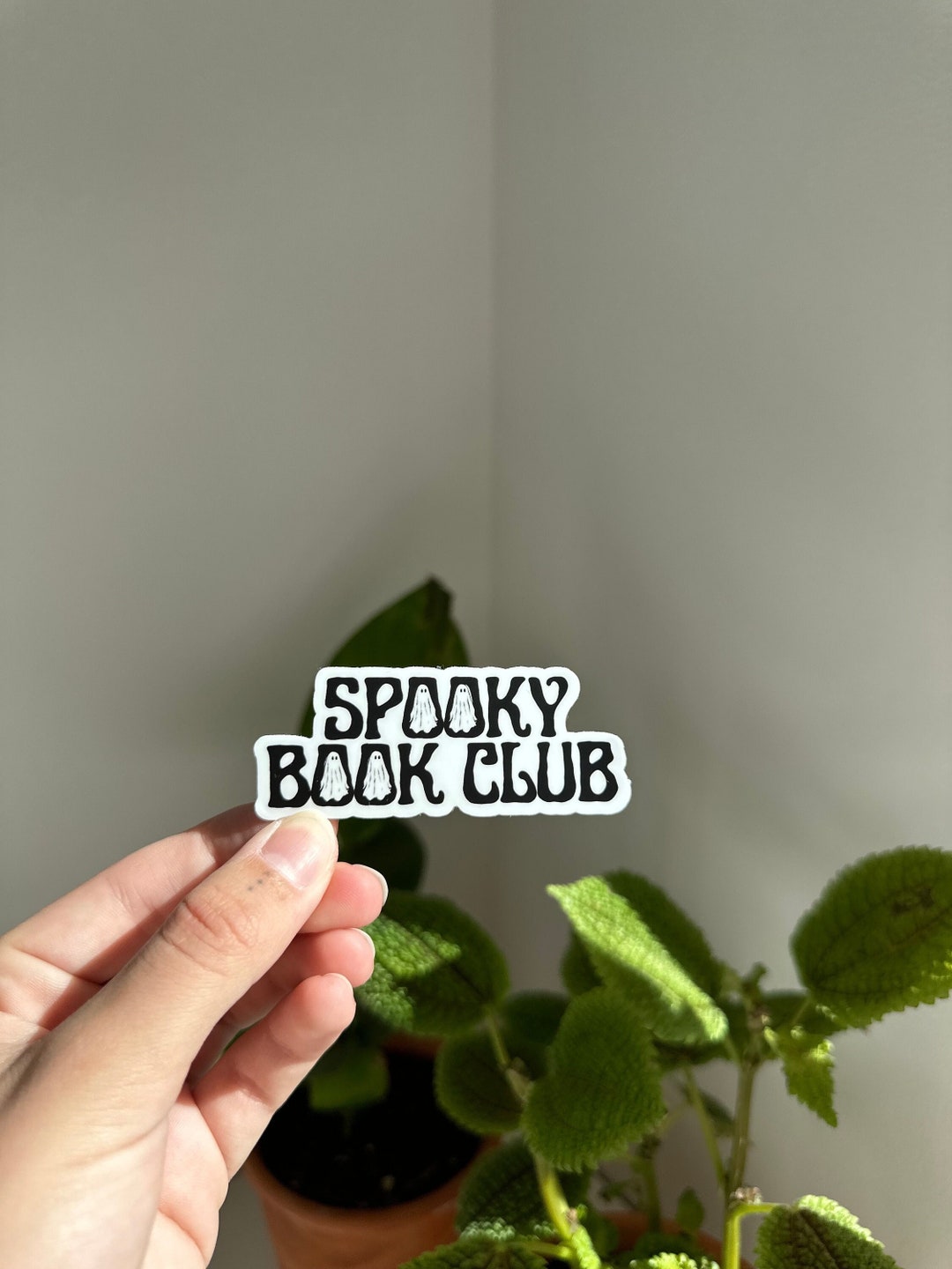 Spooky Book Club Sticker, Bookish Sticker, Fall Reading Sticker, Kindle ...