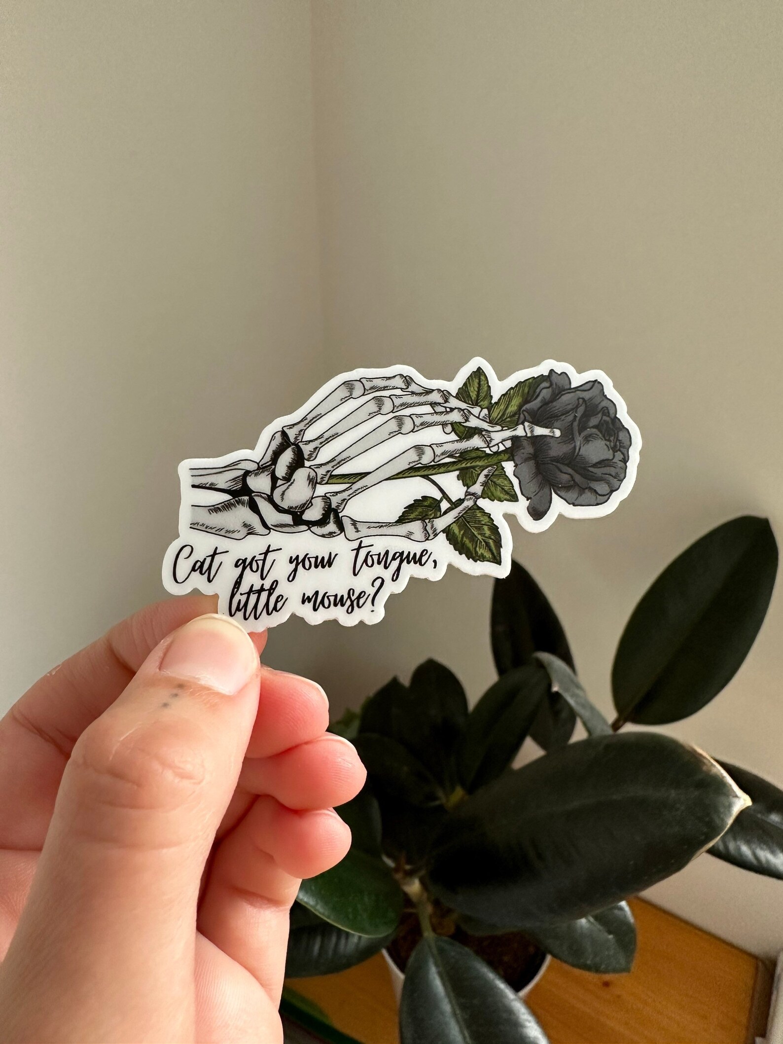 Cat Got Your Tongue, Little Mouse? Sticker, Haunting Adeline H.D ...