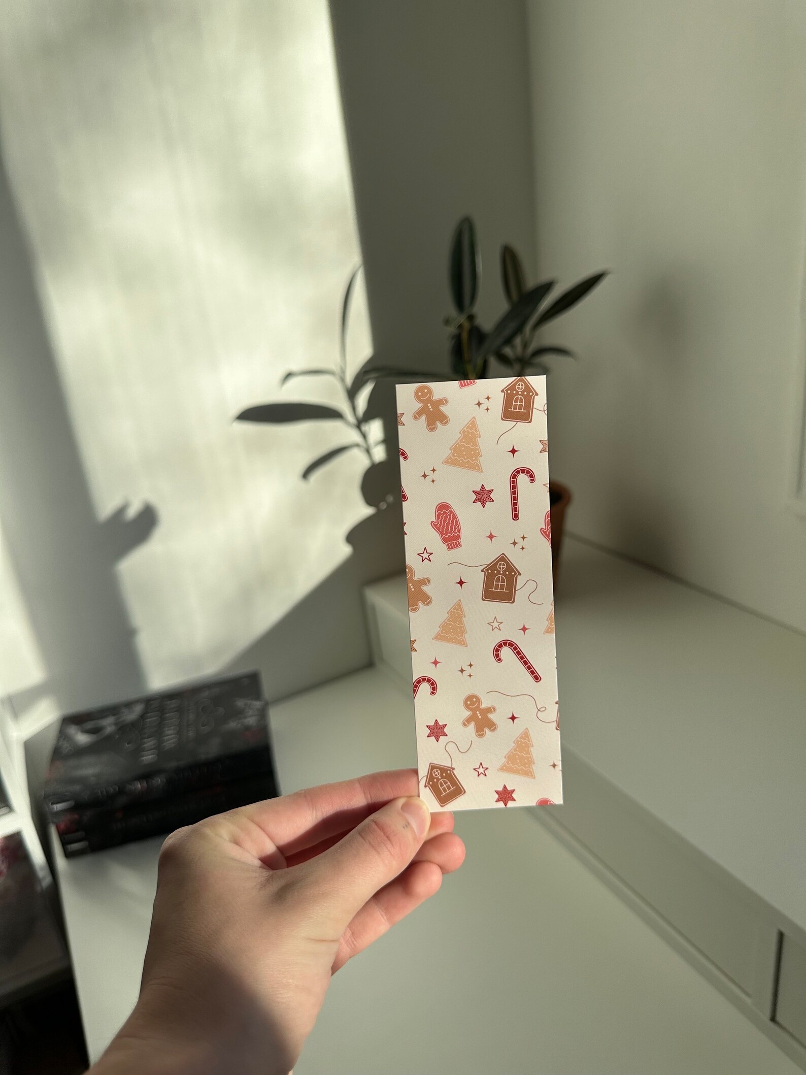 Gingerbread House Christmas Bookmark, Holiday Bookmarks, Bookish Xmas ...