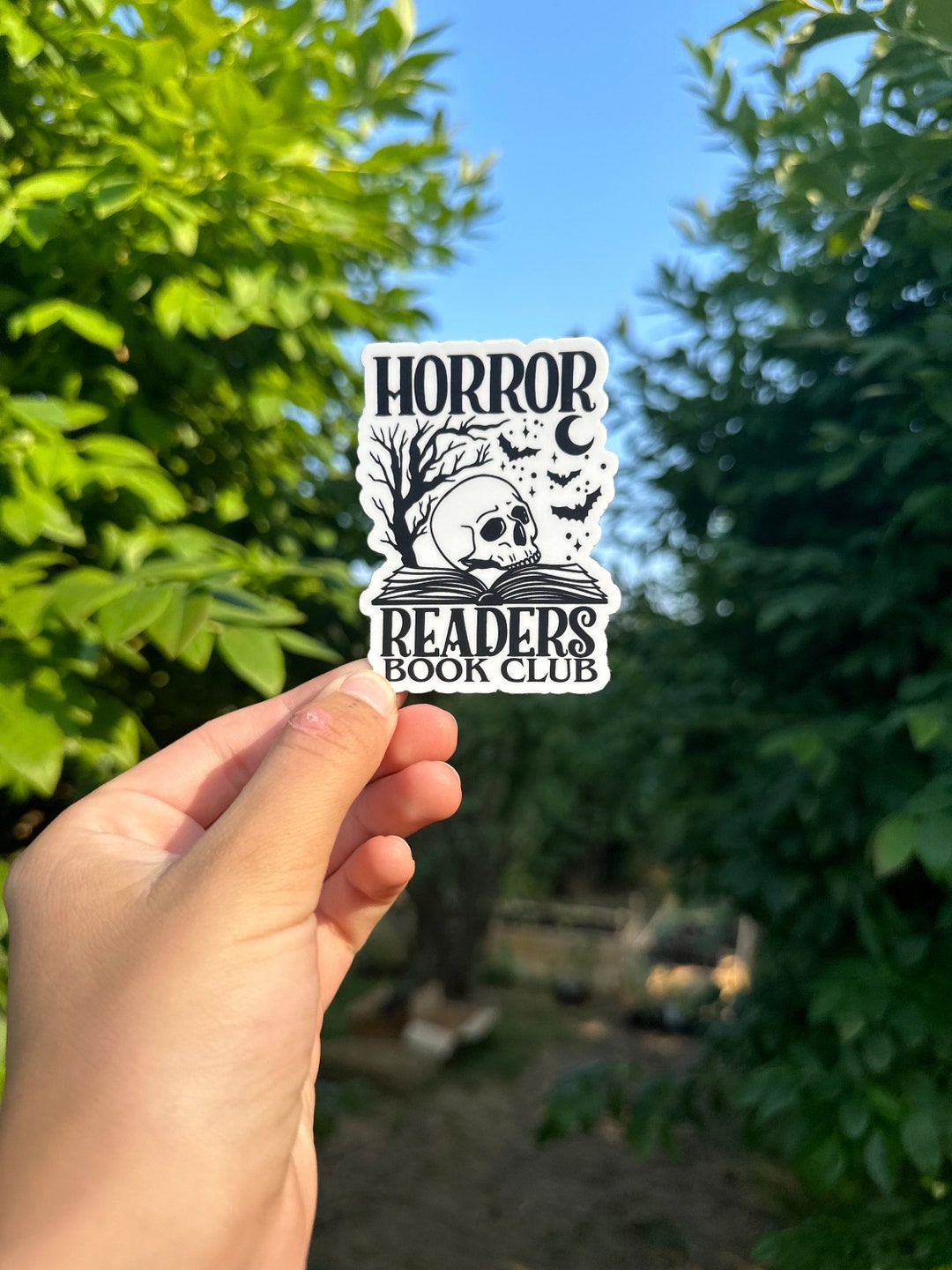 Horror Readers Book Club Sticker, Thriller Book Club, Psychological ...