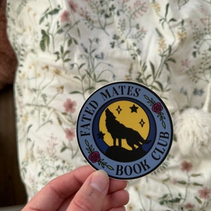Fated Mates Book Club Sticker, Book Trope Stickers, Bookish Sticker ...