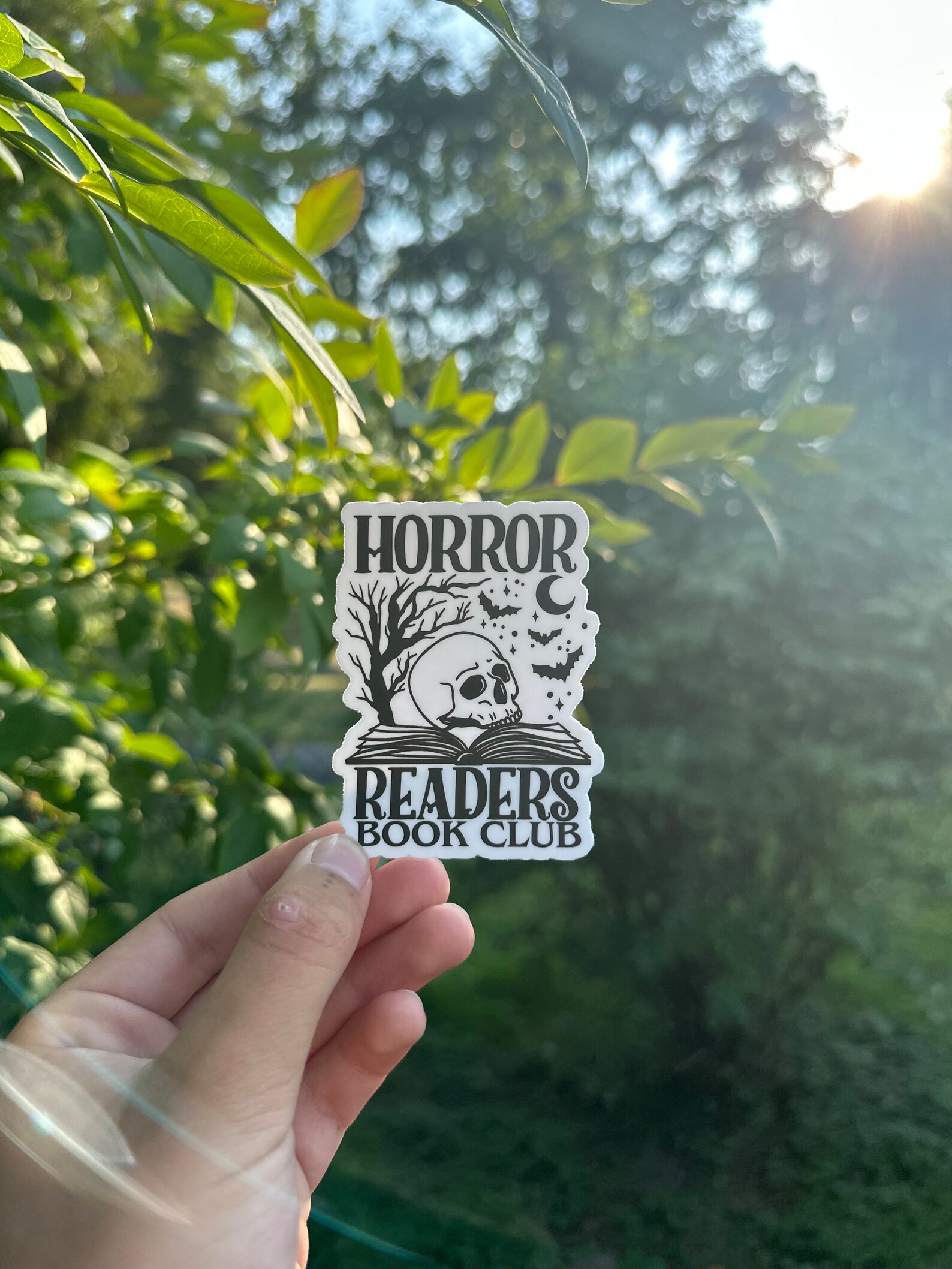 Horror Readers Book Club Sticker, Thriller Book Club, Psychological ...