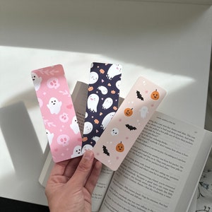 Spooky Bookish Bookmarks Bundle Pack of 3 | Cute Ghosties, Halloween ...