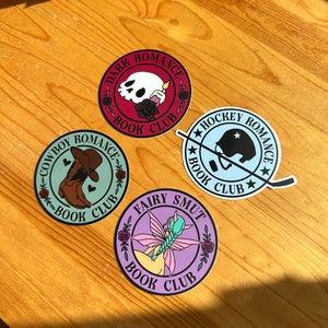 Book Club Sticker Bundle Pack, Cowboy Romance, Dark Romance Sticker ...