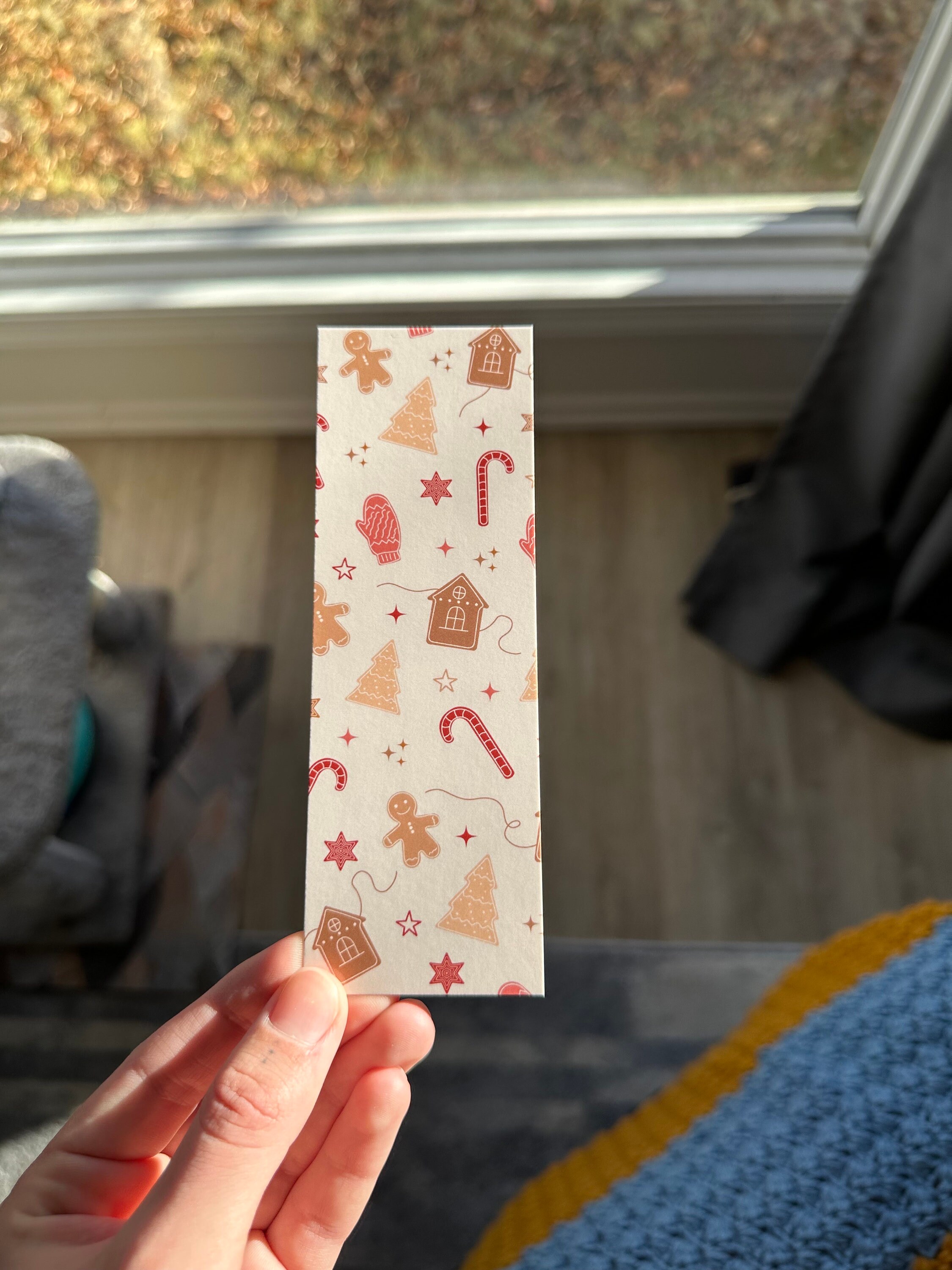 Gingerbread House Christmas Bookmark, Holiday Bookmarks, Bookish Xmas ...