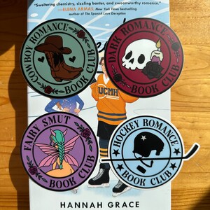 Book Club Sticker Bundle Pack, Cowboy Romance, Dark Romance Sticker ...